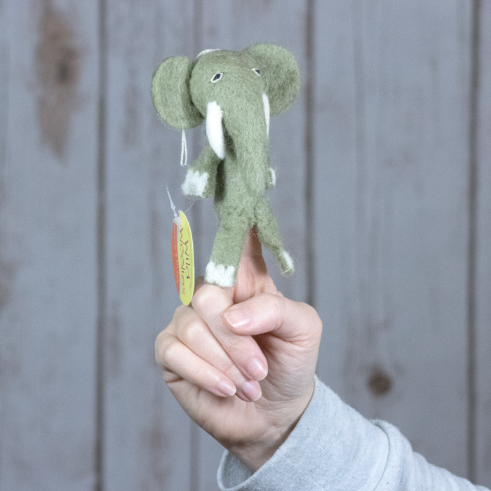 Wild Woolies Finger Puppet: Elephant – Chrysler Museum of Art